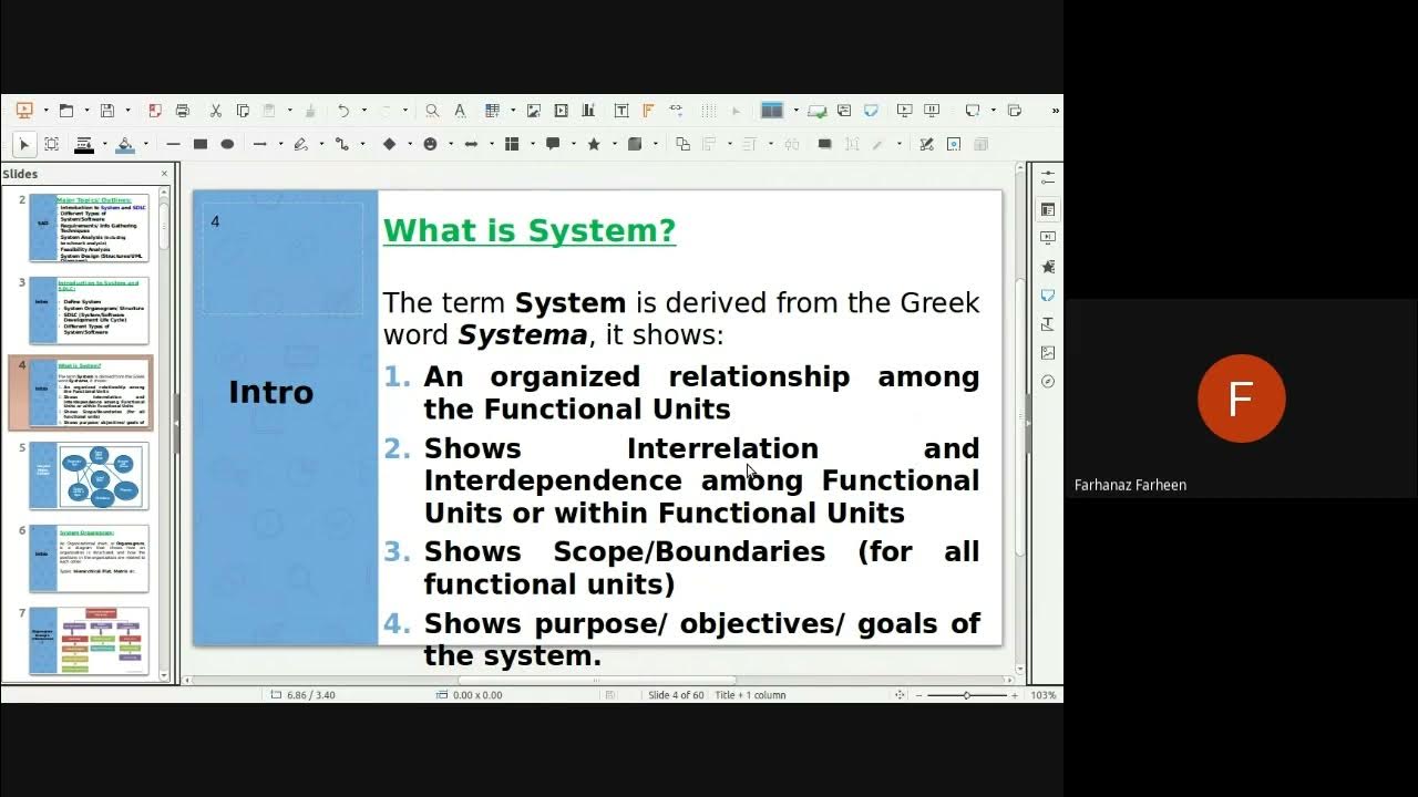 Class 1 - System Design And Analysis - YouTube