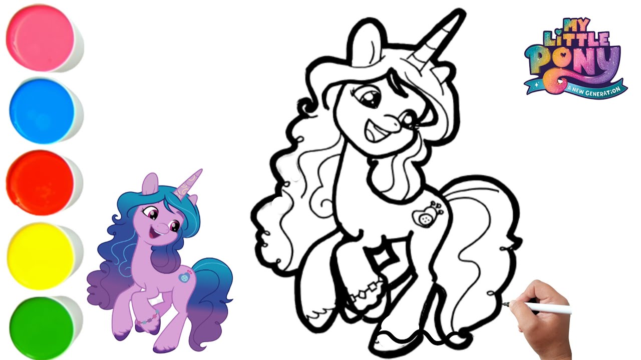 How To Draw My Little Pony New generation : Izzy Moonbow - YouTube