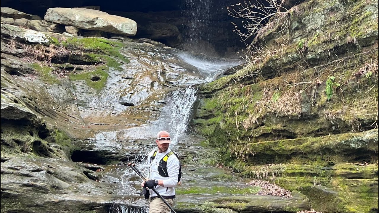 Hiking the Waterfall Trail at Ferne Clyffe State Park - YouTube