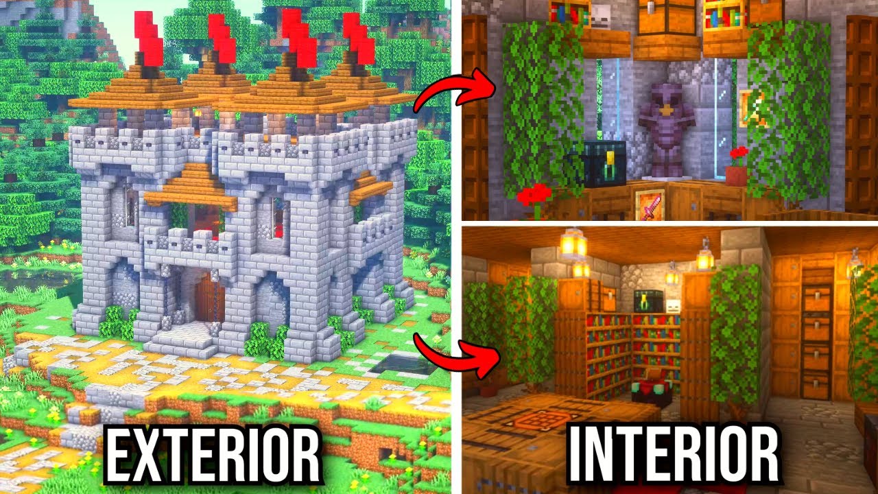 COMO HACER un CASTILLO PERFECTO para MINECRAFT SURVIVAL - YouTube