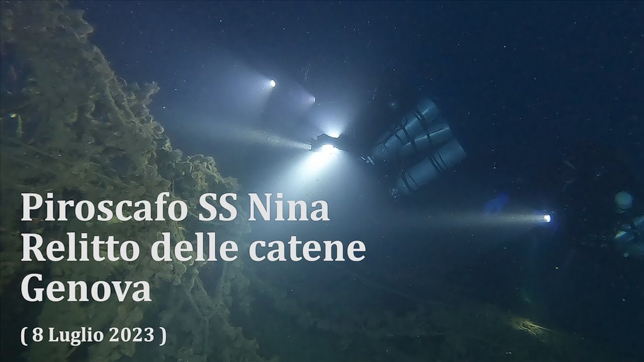 SS Nina / Relitto delle catene - Genova (08-07-2023) relitto wreck ...