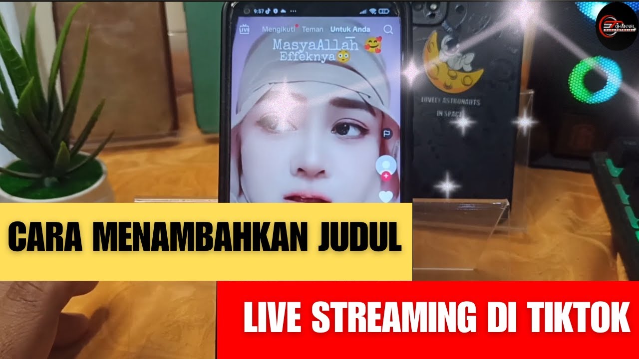 Cara Menambahkan Judul Live Streaming di Tiktok Terbaru - YouTube