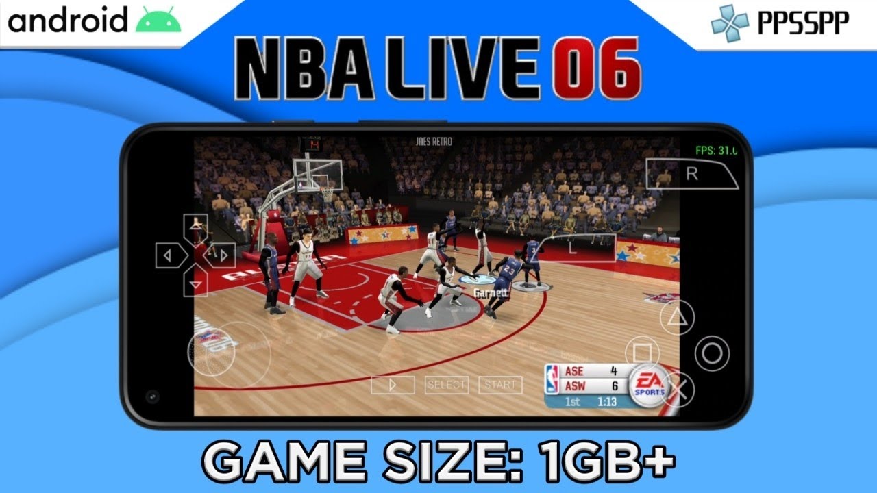 NBA LIVE 06 [60 FPS] - PSP ON ANDROID GAMEPLAY (PPSSPP) - YouTube
