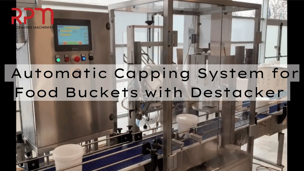 RPM Packaging Machinery - Automatic Filling/Closing Line - Food Buckets ...