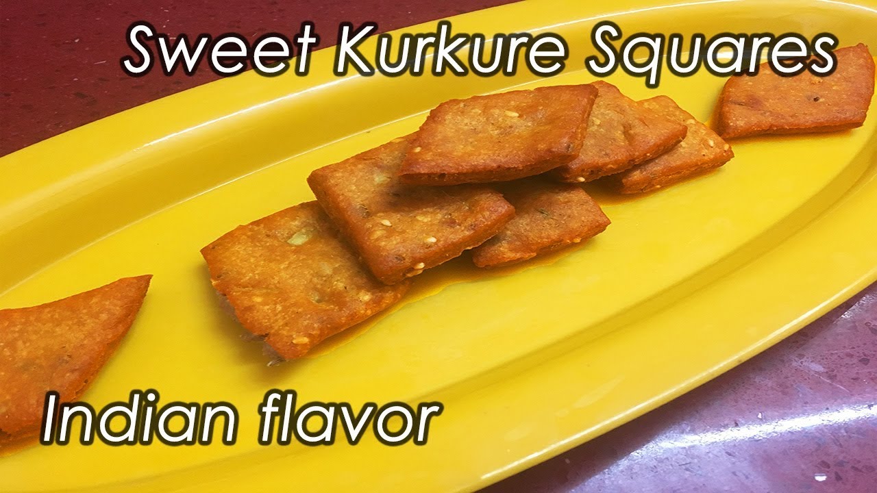Sweet Kurkure squares - Indian flavor - YouTube