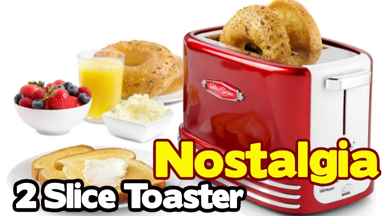 Nostalgia RTOS200 Retro 2 Slice Bagel Toaster - The Newest B Grade ...