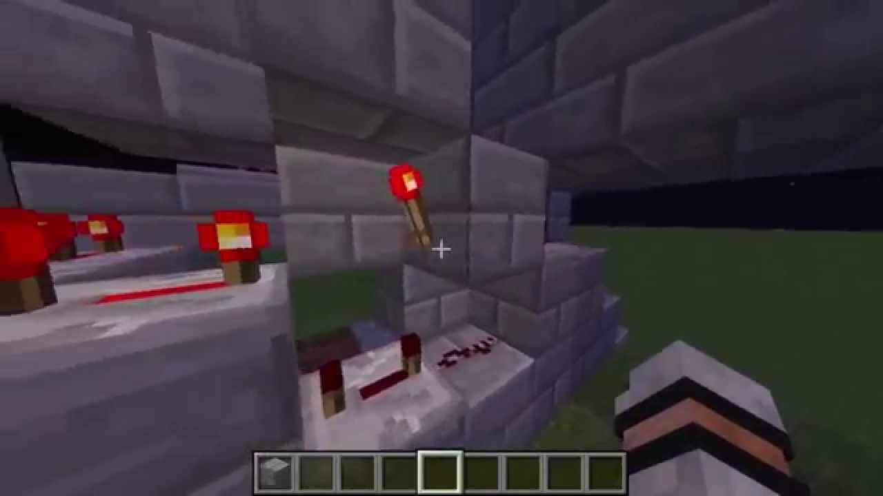 Minecraft Redstone Build- Under and Over the wall - YouTube