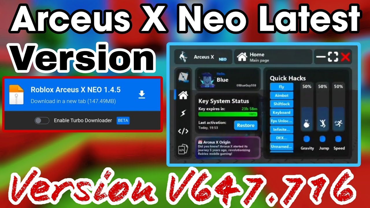 Arceus X Neo Latest Version Released | No Lag No Crash | V647 | Arceus ...
