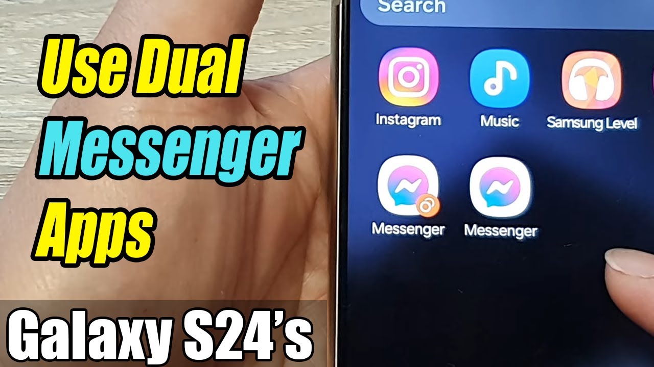 Galaxy S24/S24+/Ultra: How to Use Dual Messenger Apps - YouTube