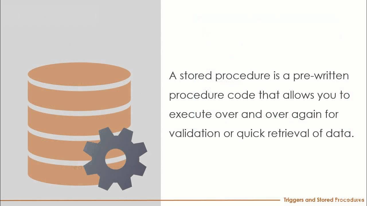 Triggers and Stored Procedures - YouTube