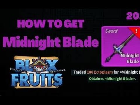 How to get the Midnight Blade in Blox Fruits! | WITHOUT LEVEL 1000 ...