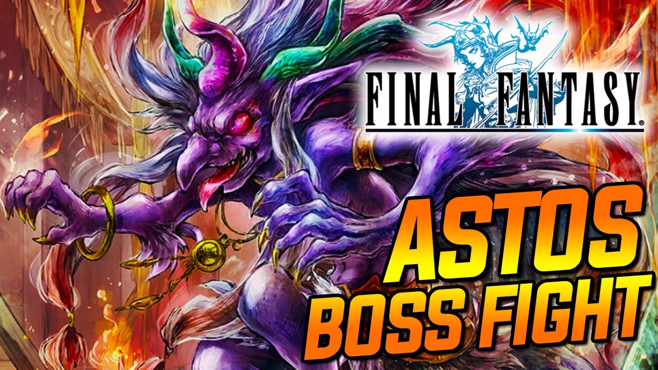 FINAL FANTASY 1 REMAKE (FF1) ASTOS BOSS FIGHT (PSP) - YouTube