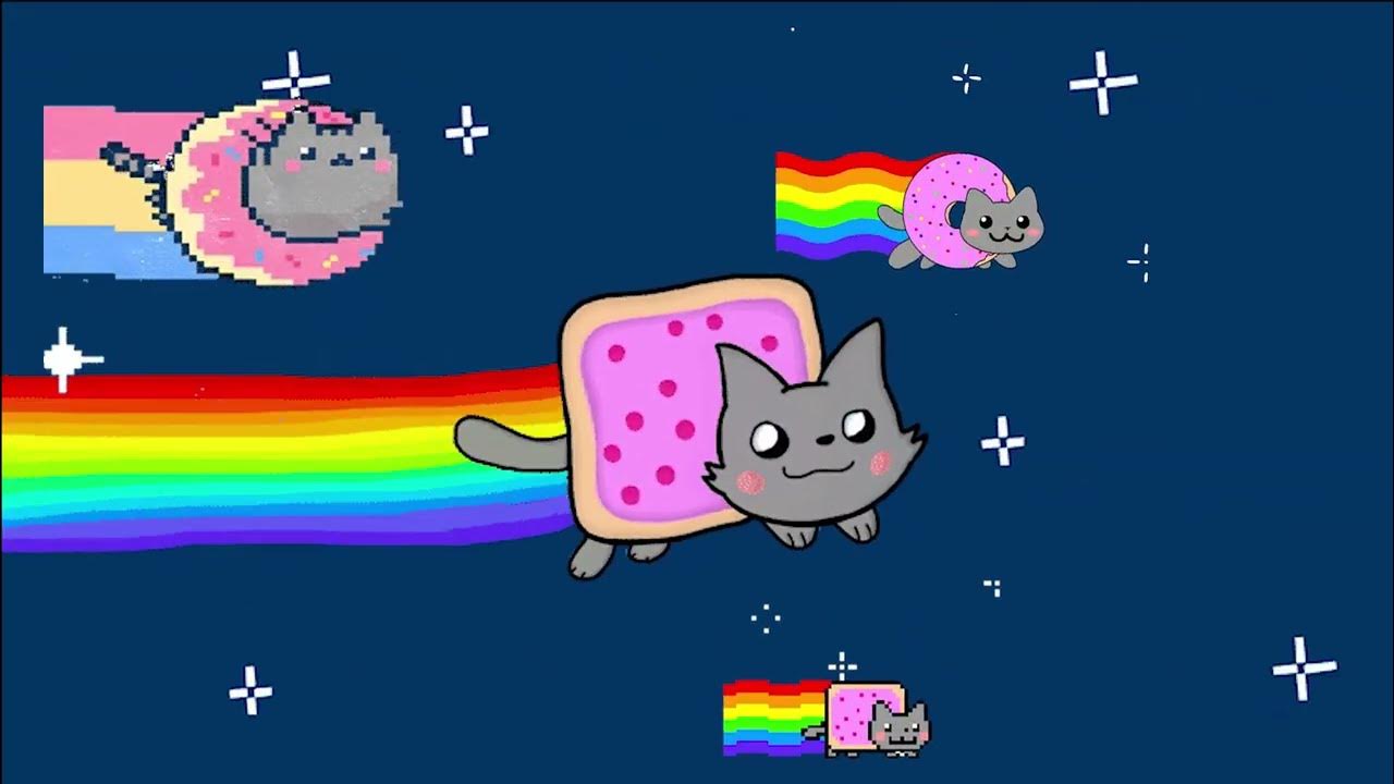 nyan cat run run game - YouTube