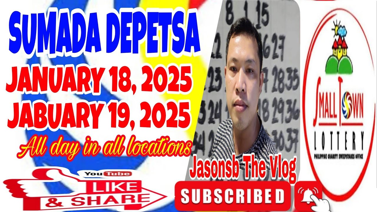 SUMADA DEPETSA JANUARY 18, 2025 & JANUARY 19, 2025 ALL DAY IN ALL ...