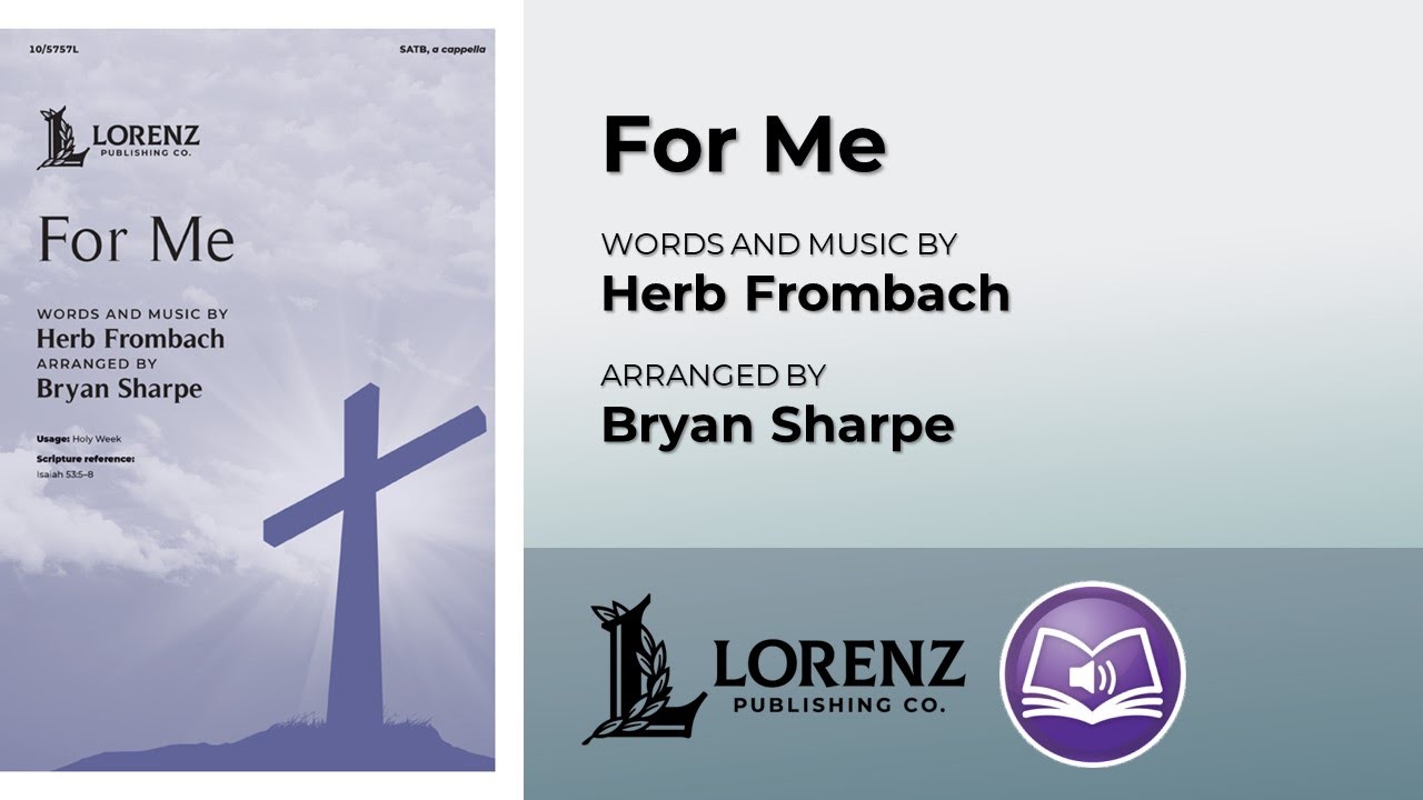 For Me | Herb Frombach and Bryan Sharpe - YouTube