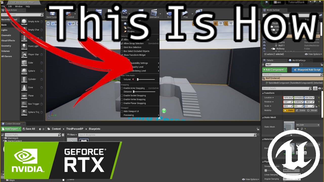 Realistic Unreal Engine Graphics EASY - YouTube