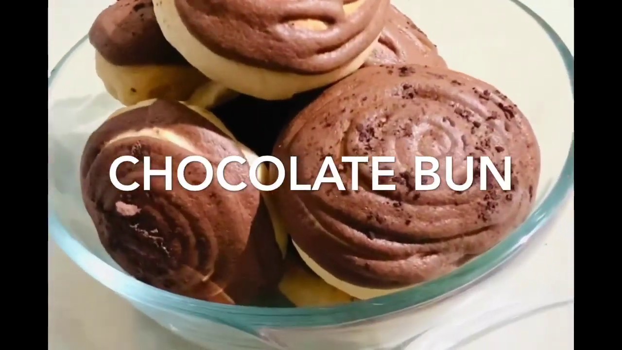 Easy Chocolate Bun Recipe - YouTube