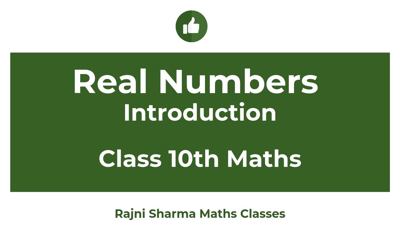 Real Numbers Chapter 1 Ex 1.1 Intro NCERT Class 10 Maths - YouTube