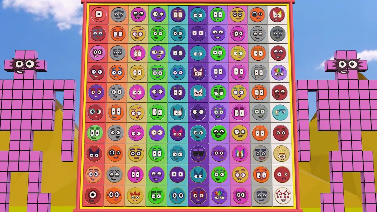 Numberblocks Counting Number 100 Learn to Count Numberblocks 1- 100 ...