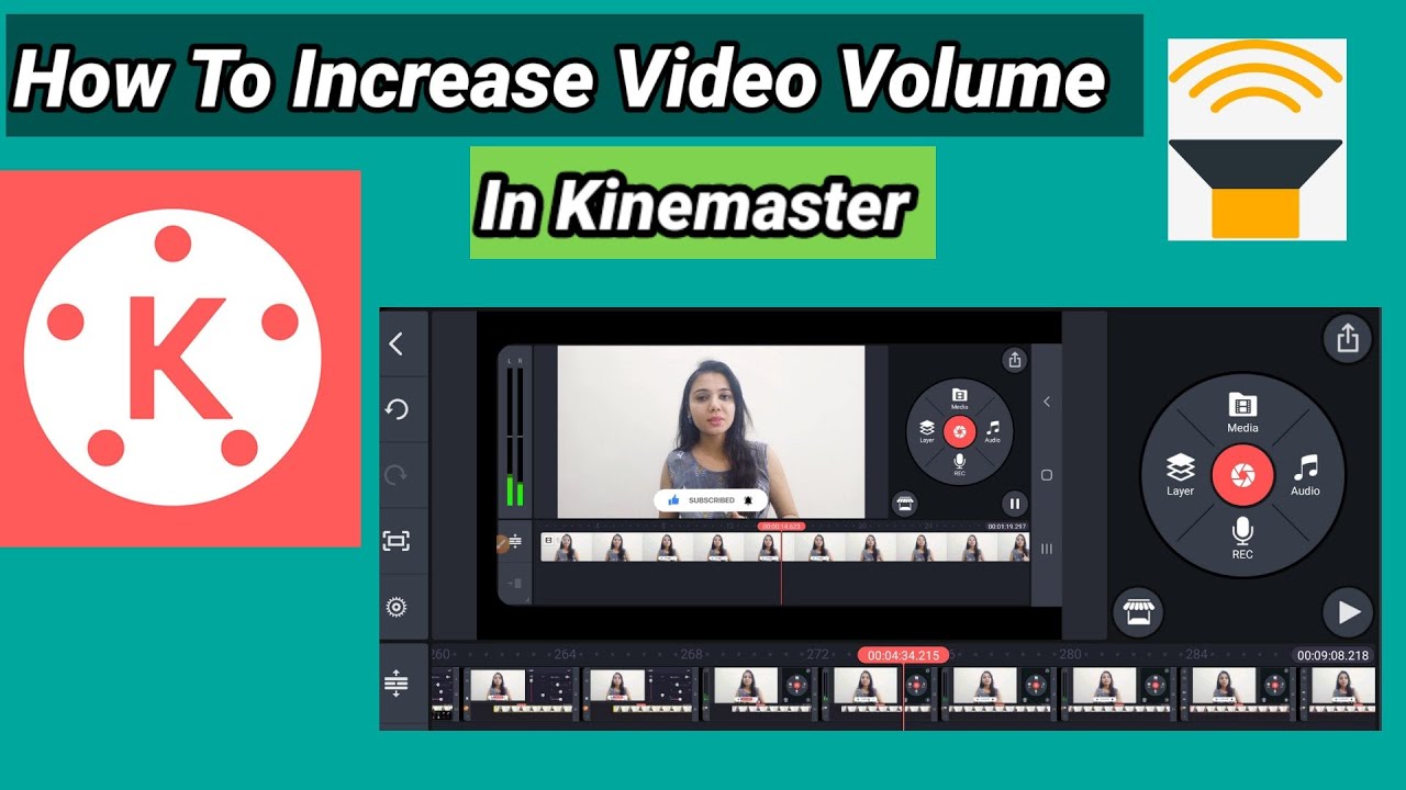 How To Increase Volume In kinemaster| How To Up Down Volume In ...