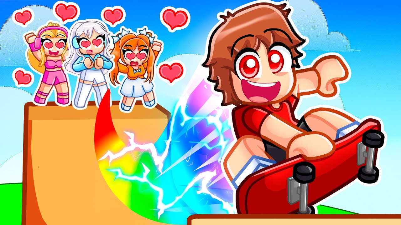 Rizzing My CRAZY FAN GIRLS In Roblox SKATEBOARD Obby... - YouTube