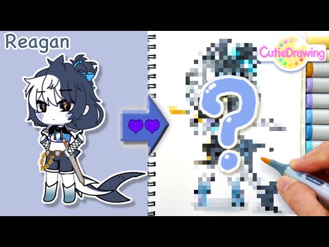 Practicing drawing with Copic #66: My favorite character Reagan from Gachaclub Presets