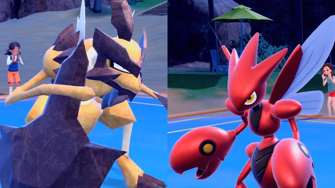 Pokémon Scarlet & Violet: Scizor Vs Kleavor "Battle Scissor Razor & Axe ...
