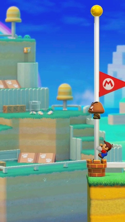 Poor Goomba Got Stuck on the Flagpole. #smm2 #goomba #NintenFan85 # ...