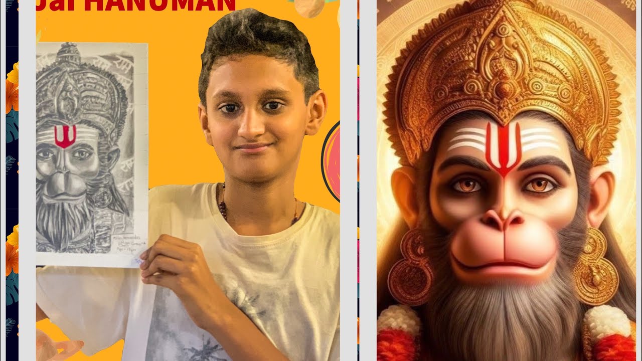 EP:02 HANUMAN JI 🤩REALISTIC DRAWING USING PENCIL SKETCH FOR @SanjuArts7 ...