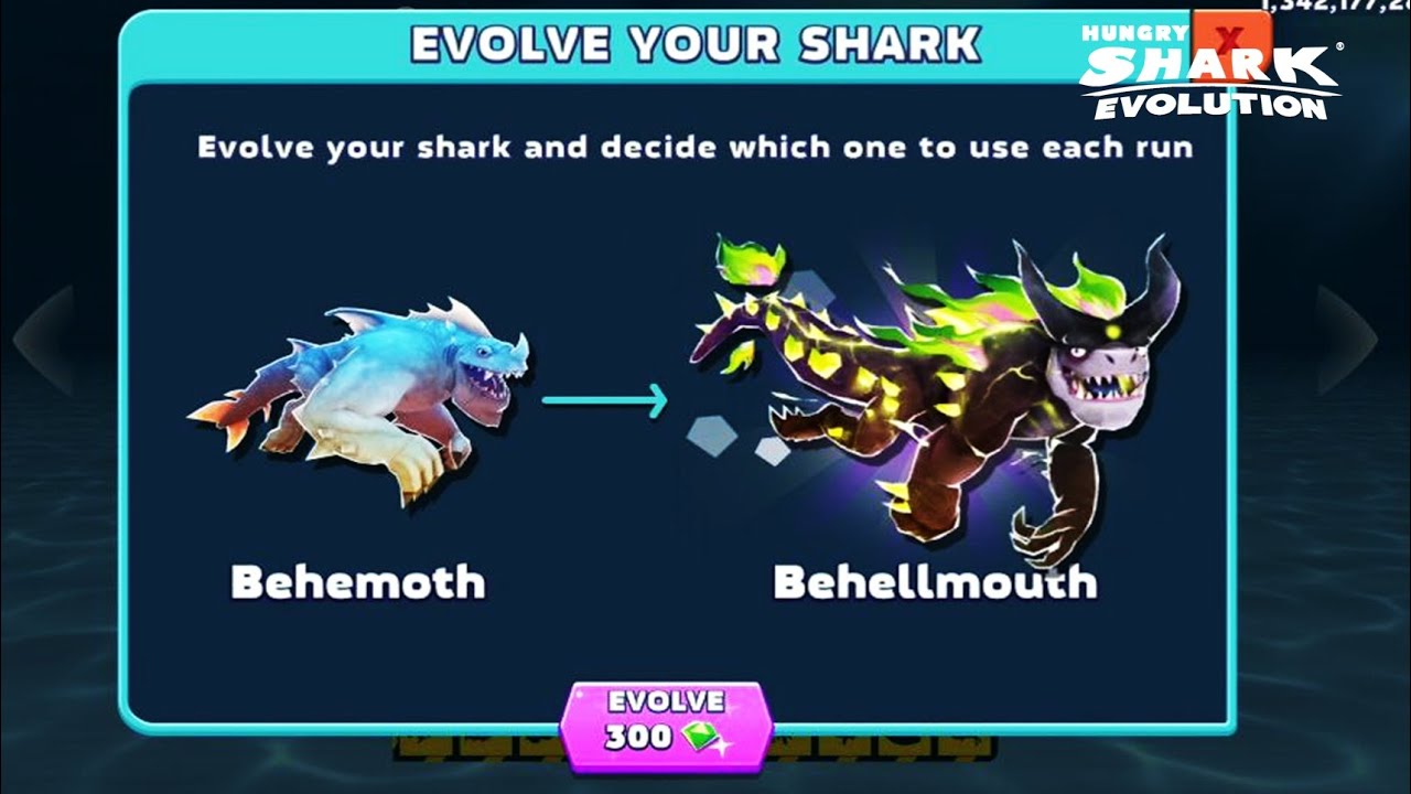 HUNGRY SHARK EVOLUTION : EVOLVE BEHEMOTH SHARK | Gameplay Walkthrough ...