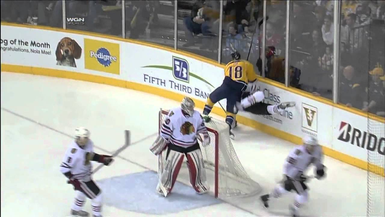 Brandon Yip takes out Steve Montador HD - YouTube