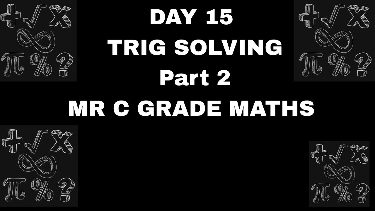 Day 15 AS Level Maths Trig Solving Part 2 - YouTube