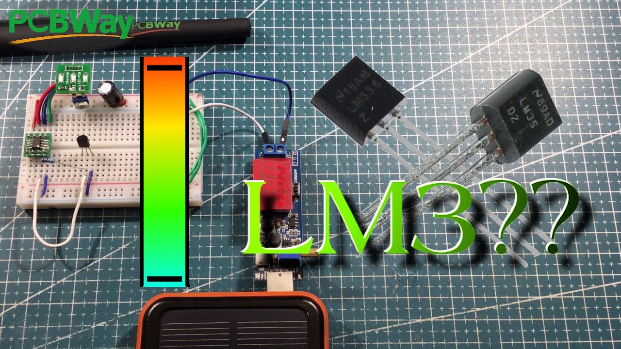 LM335/LM35 and an LED PCB from PCBWay - YouTube