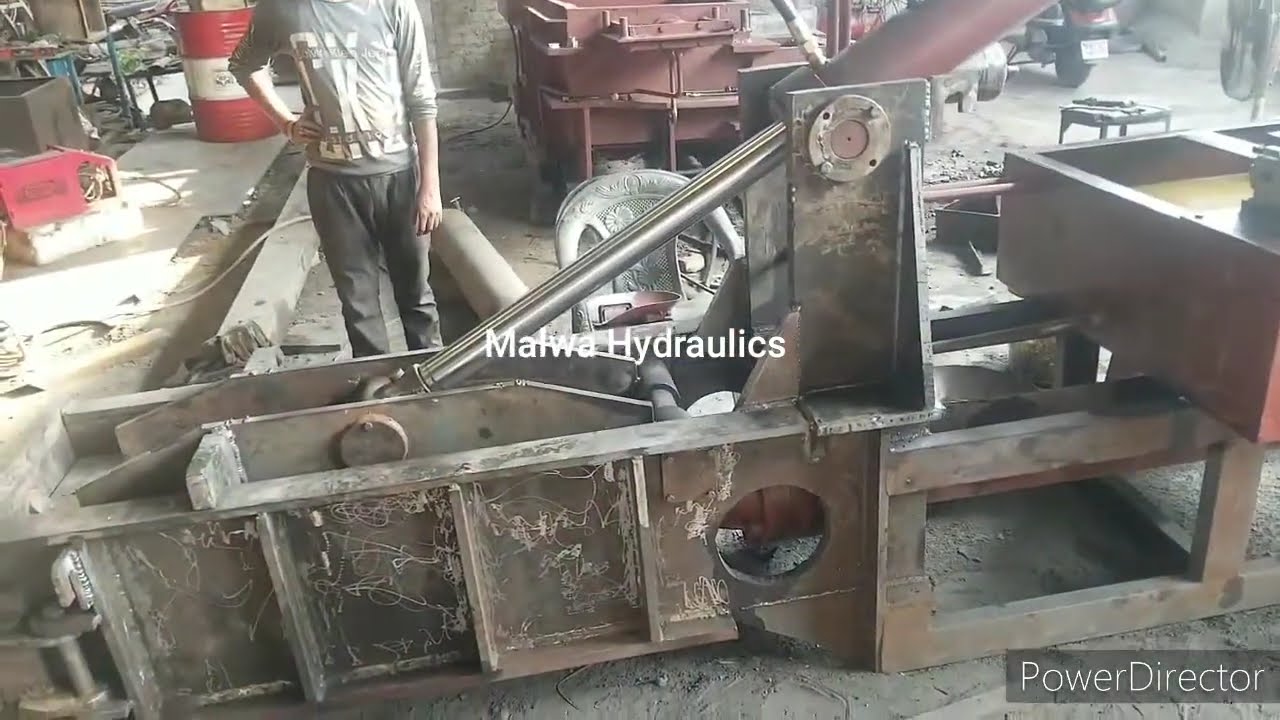 SCRAP BALING PRESS, Scrap bundling machine - YouTube