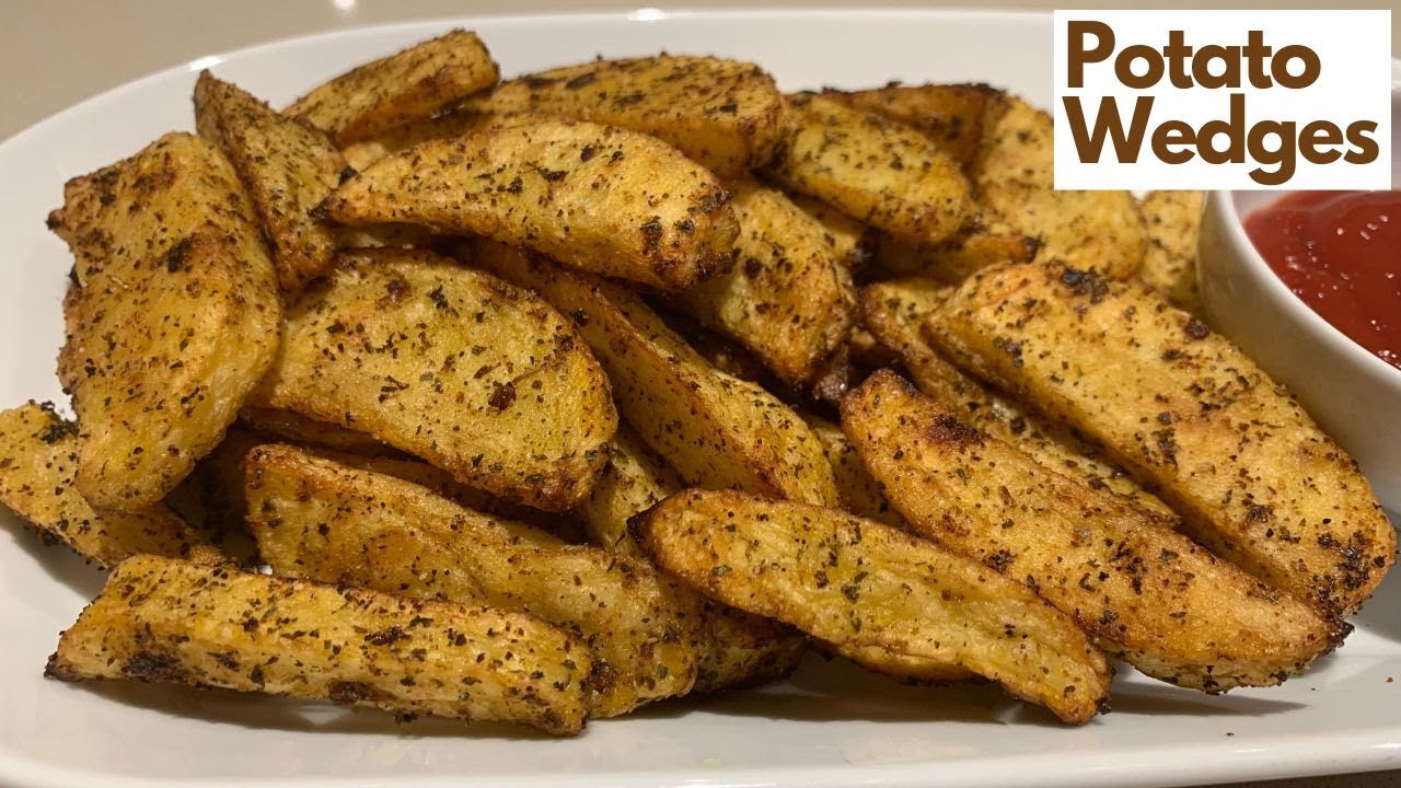 Potato Wedges Recipe | Crispy Potato Wedges at home | Baked Potato ...