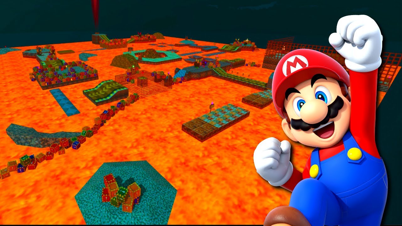 "SUPER MARIO 64 LETHAL LAVA LAND" Hot & Spicy! Full Map Playthrough ...