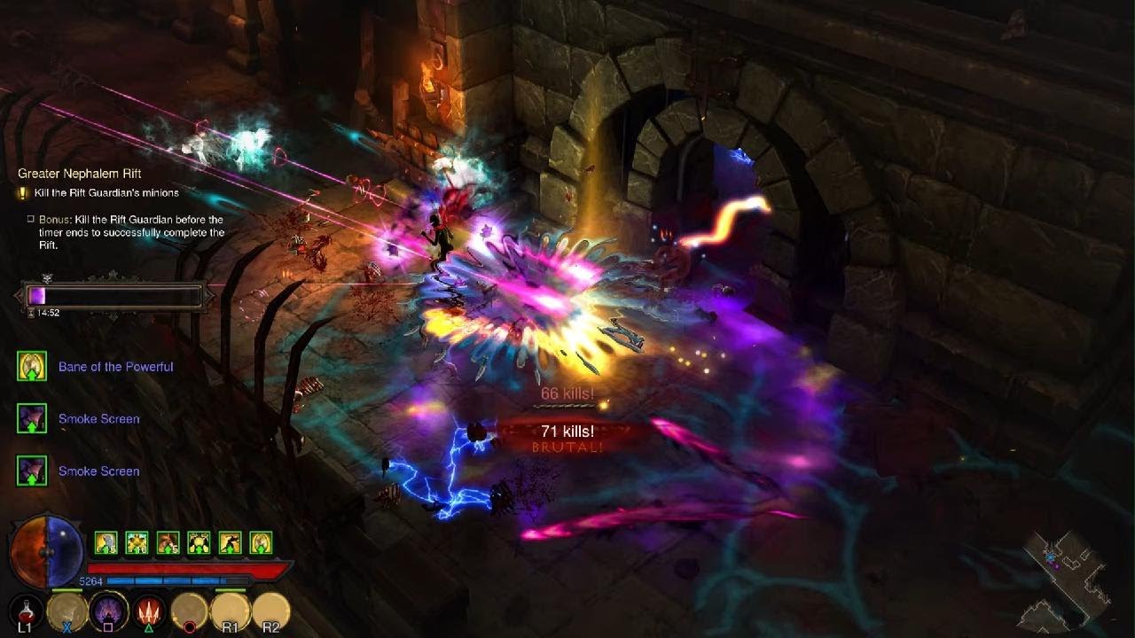 Visual effect demon hunter run 150 Greater Rift 🚀🚀 - YouTube