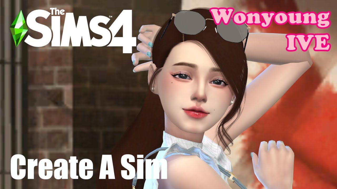 สร้างซิมส์น้องวอนยอง (Wonyoung : IVE) | The Sims 4 | Create A Sim (CAS ...