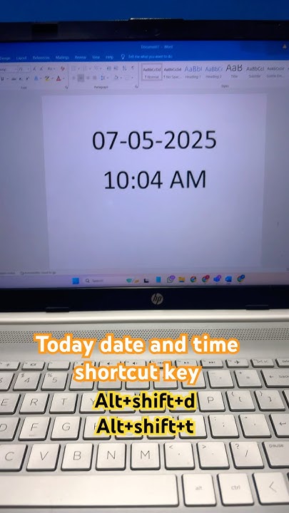 Today date and time shortcut key #computereducation #windows #youtubeshorts #computer - YouTube