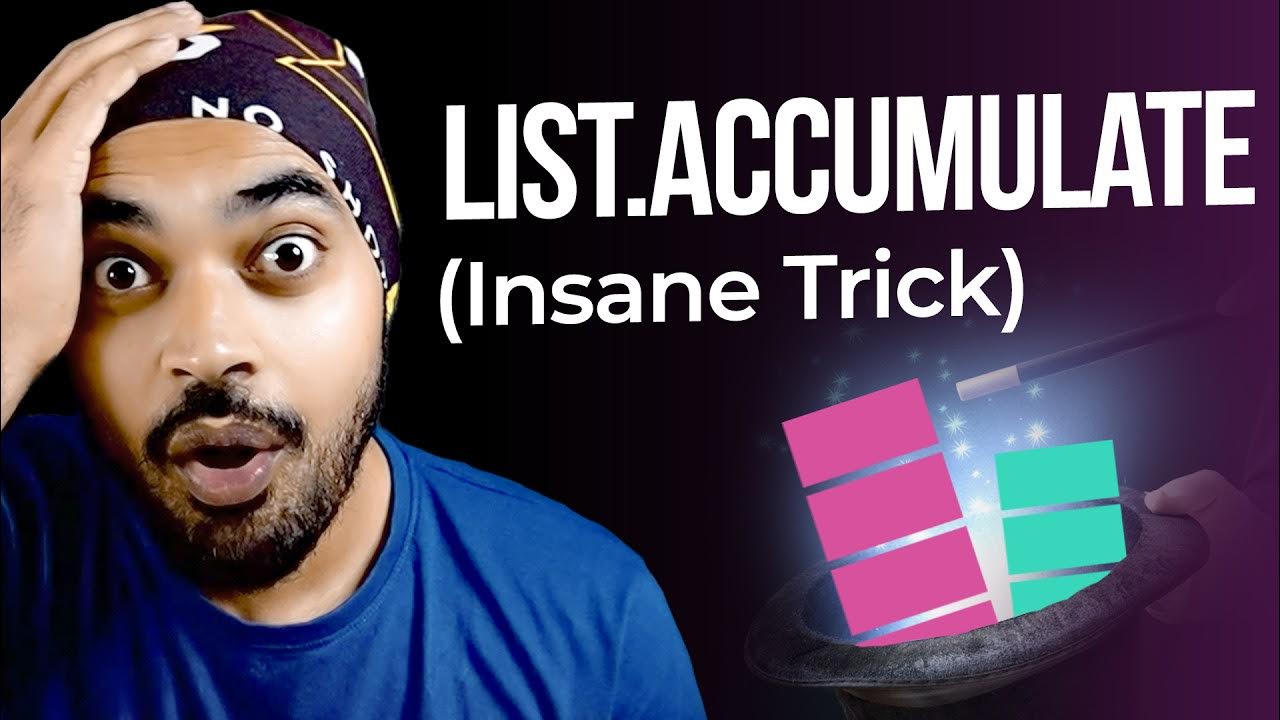 List.Accumulate Case Study in Power Query - YouTube