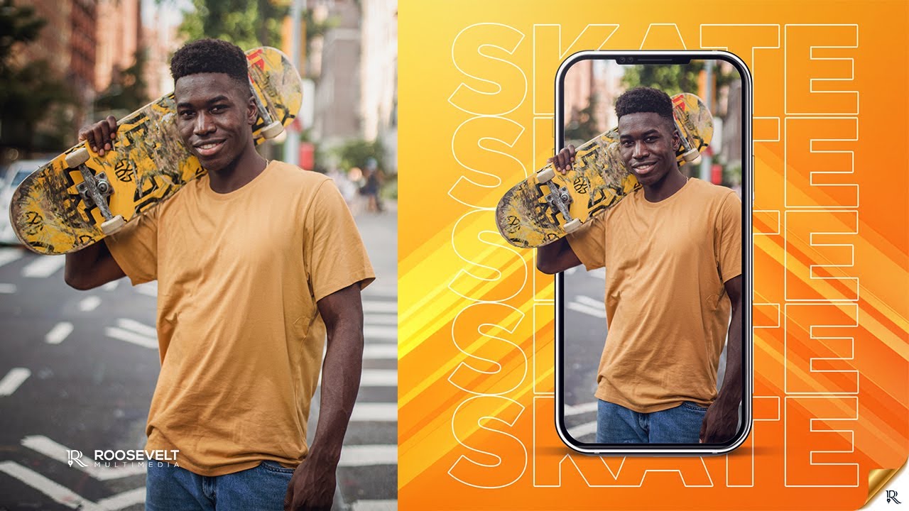 Skate Flyer Design - Photoshop Tutorial - YouTube