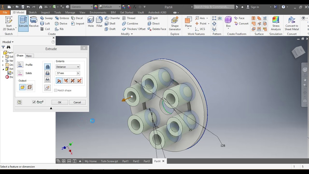 PRESSURE PLATE, AutoCAD tutorial UNISA CAD2601 (Mechanical Engineering ...