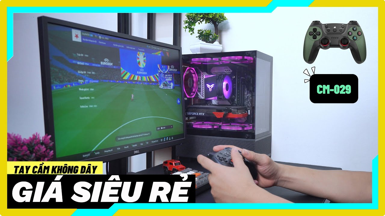 Tay Cầm Chơi Game Không Dây Giá Rẻ CM-029 Đá FiFa Quẩy Skill Cực Ngon - YouTube