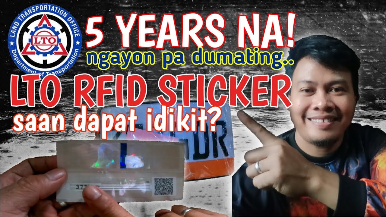 how to install RFID sticker | saan dapat idikit? - YouTube