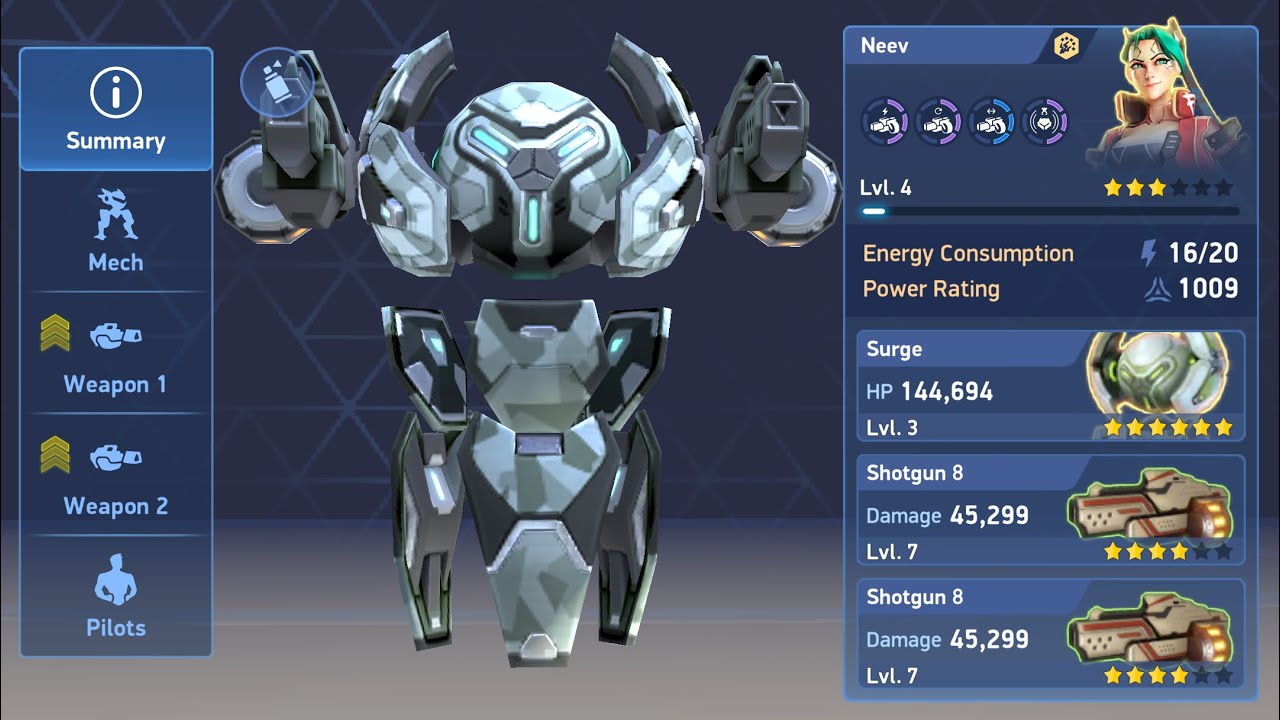 Shotgun 8 Neev gameplay || Mech arena - YouTube