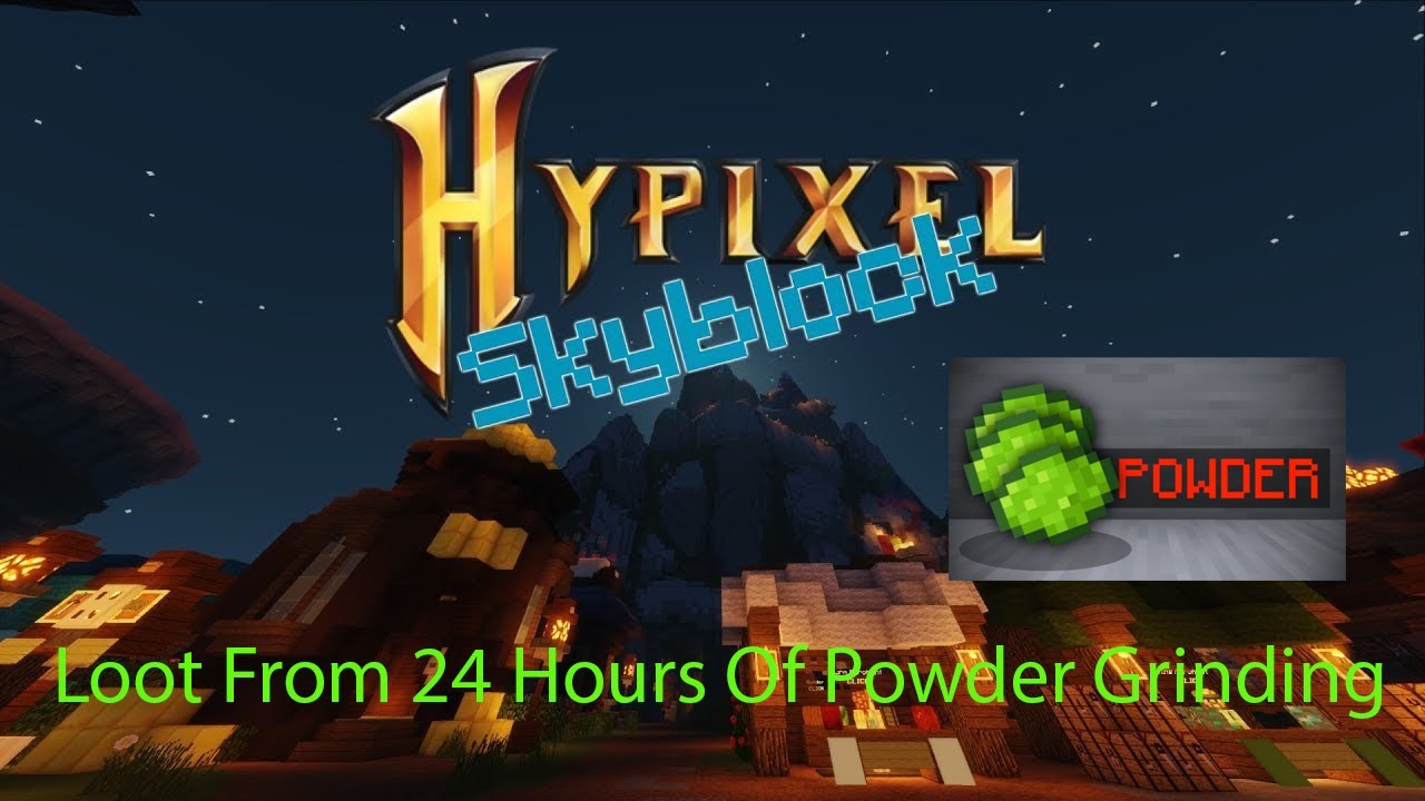 Loot From 24h Of Powder Grinding (Hypixel Skyblock ) - YouTube