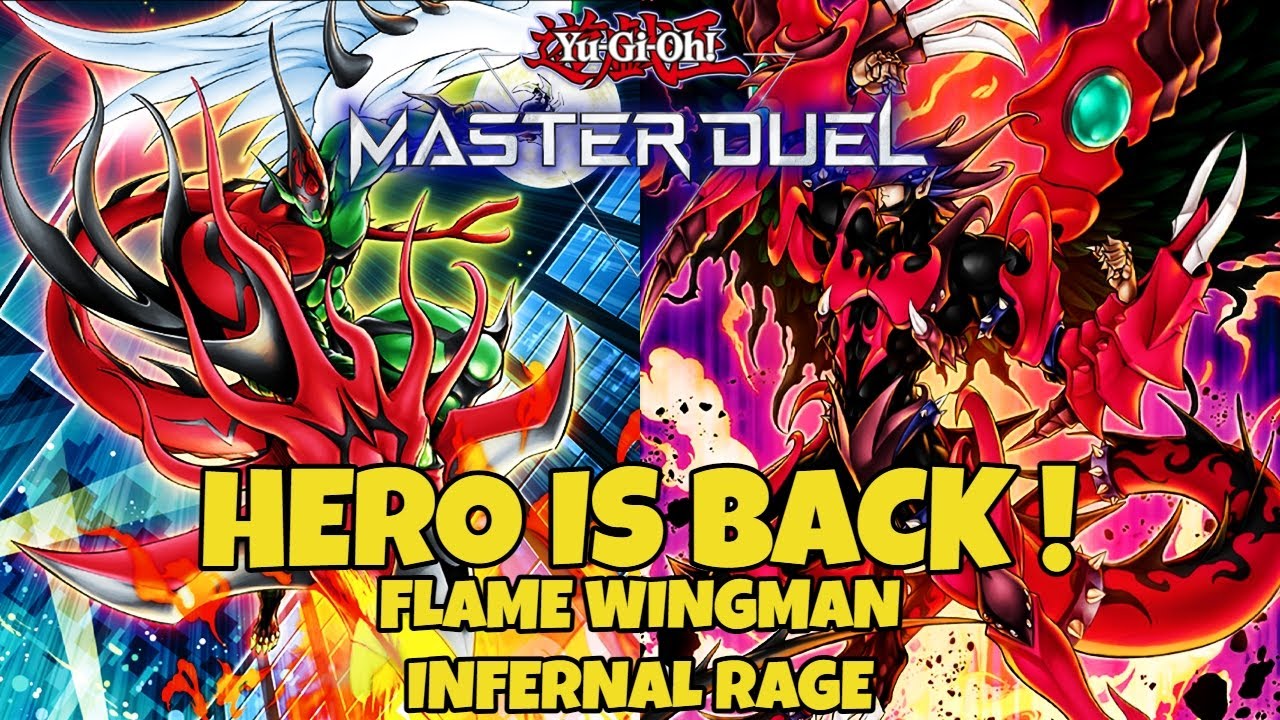 DECENT NEW HERO FUSION: ELEMENTAL HERO FLAME WINGMAN INFERNAL RAGE ...