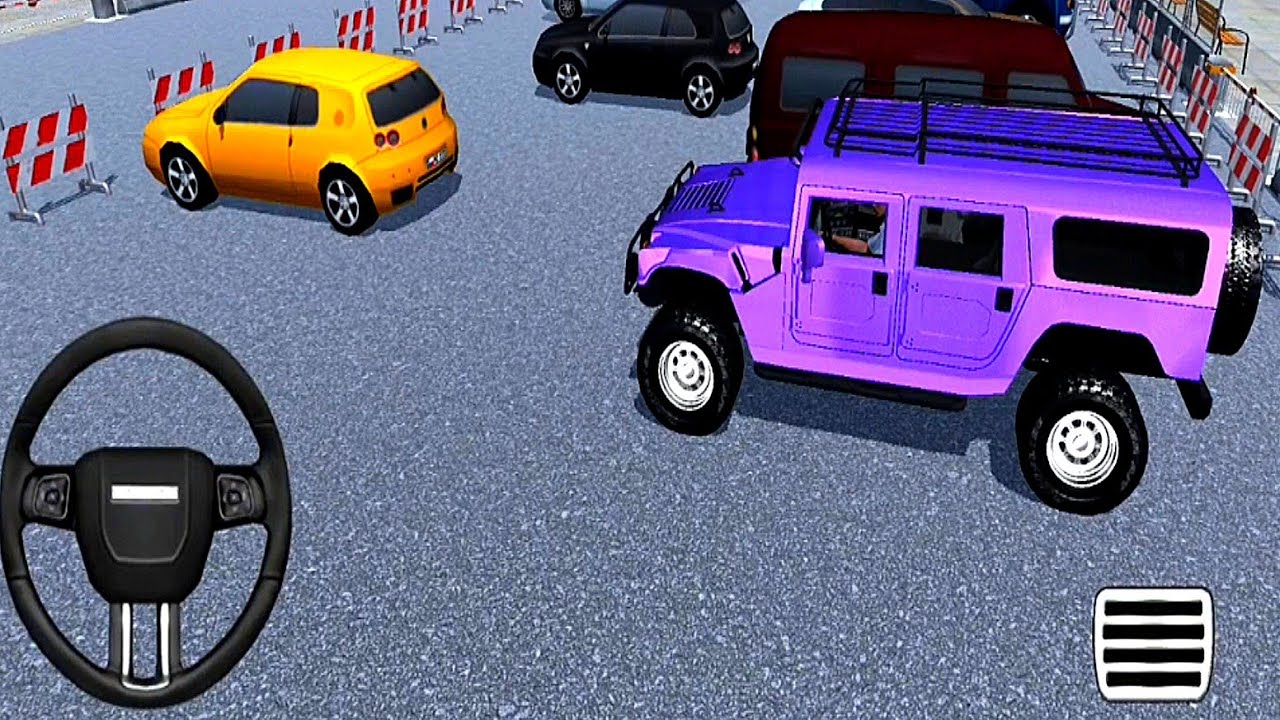 Purple Color Jeep Master Car Parking Suv Level 103 Driving Car Games ...
