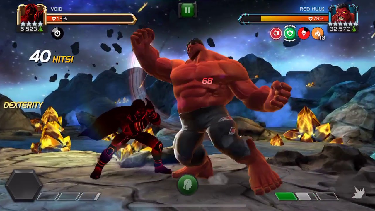 The Void vs Redhulk | MCOC The Void Game play | Marvel Contest Of ...