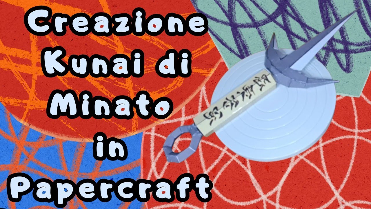 Creazione Kunai di Minato in Papercraft - YouTube